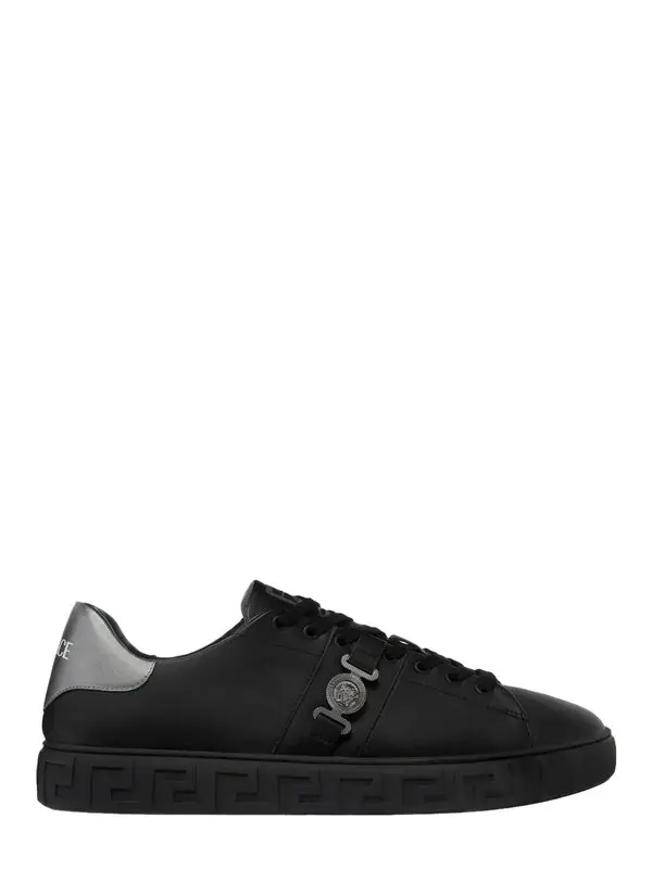 Versace Greca La Medusa-embellished Sneakers - Black