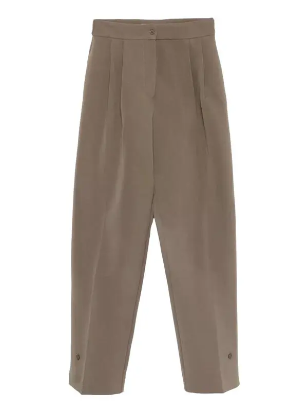 THE FRANKIE SHOP Doyer Pleated Trousers - Green