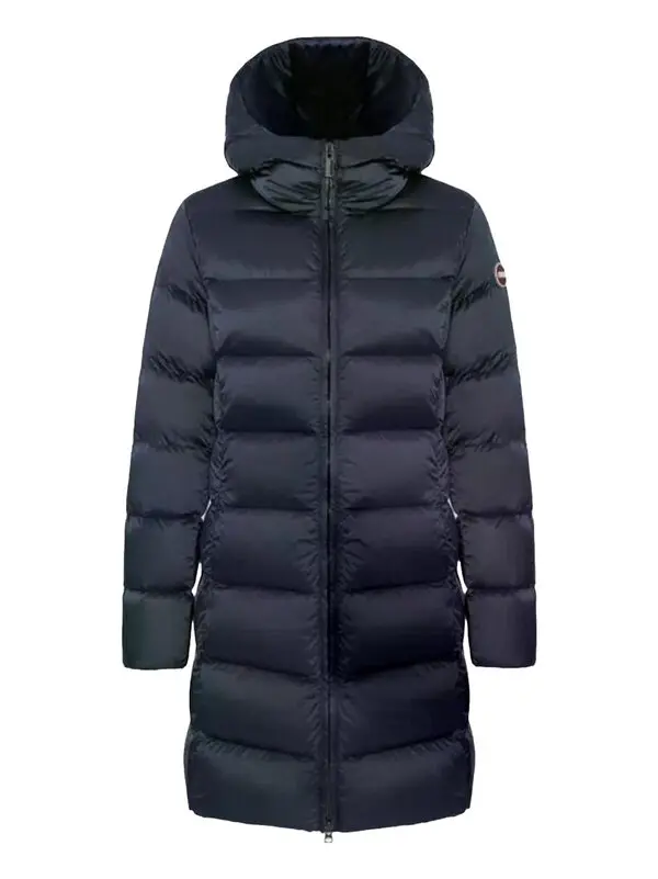 COLMAR Hooded Quilted Down Coat - Blue