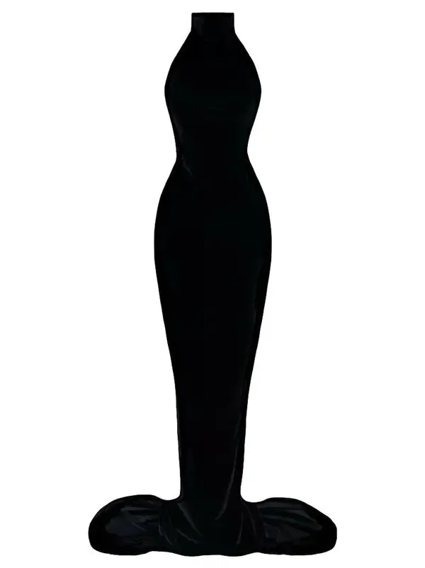 VESTIAIRE D'UN OISEAU LIBRE Open-back Maxi Dress - Black