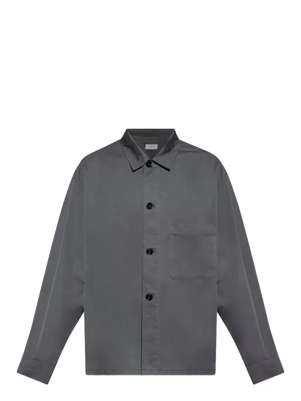 LEMAIRE Patch-pocket Button-down Shirt - Grey