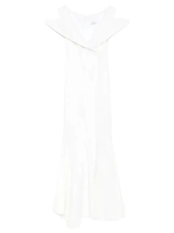 VESTIAIRE D'UN OISEAU LIBRE Off-the-shoulder Flared Dress - White