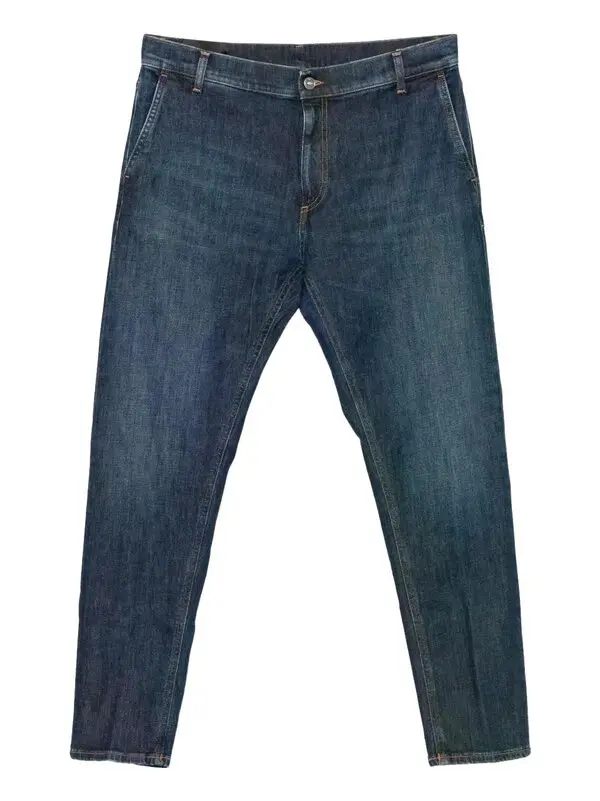 DONDUP Five-pocket Cotton Jeans - Blue