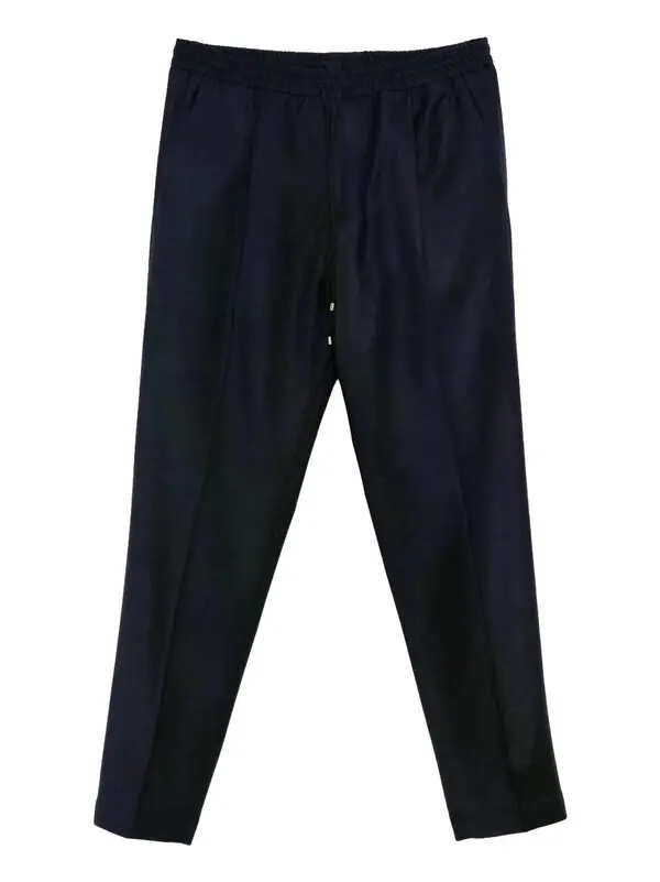 BRIGLIA 1949 Wool Drawstring Trousers - Blue