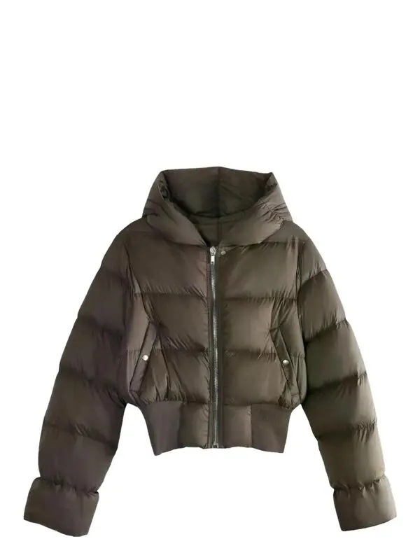 Rick Owens Hooded Puffer Jacket - Grey
