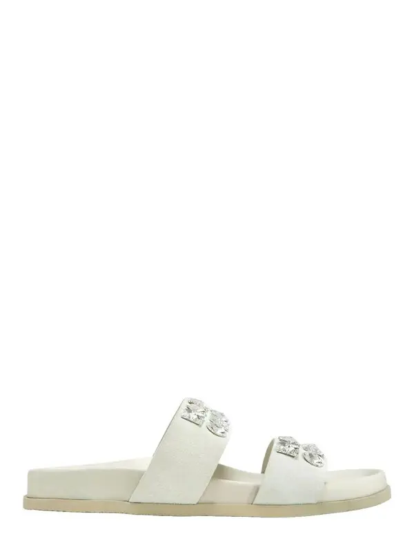 PEDRO GARCIA Dily Crystal-embellished Sandals - White