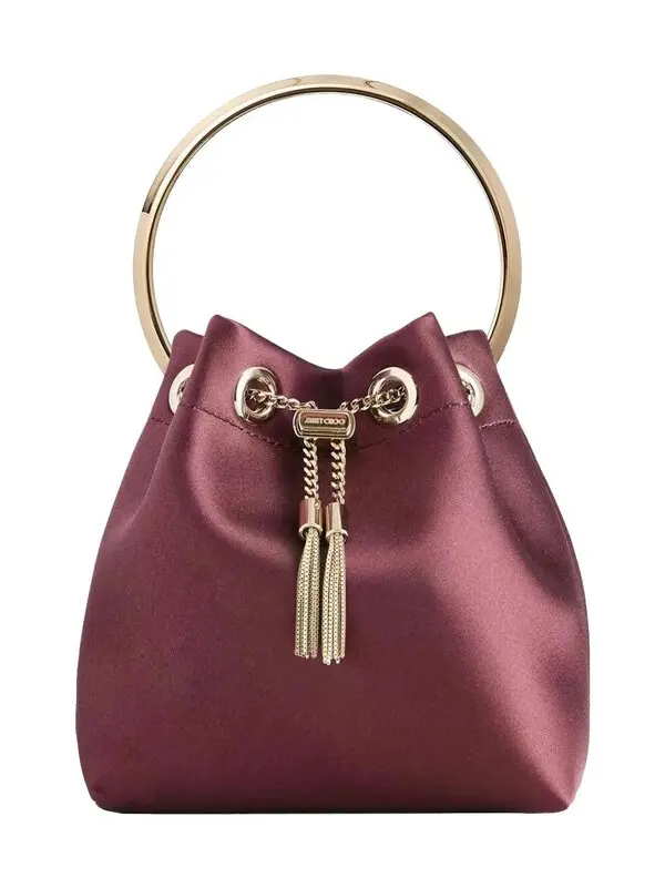 JIMMY CHOO Bon Bon Bucket Mini Bag - Red