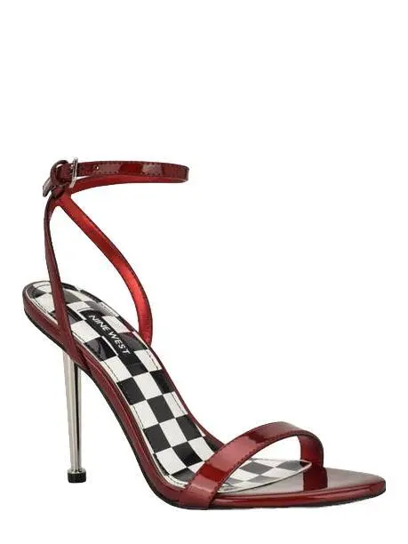 Nine West Reina Ankle Strap Sandal - Dark Red 603