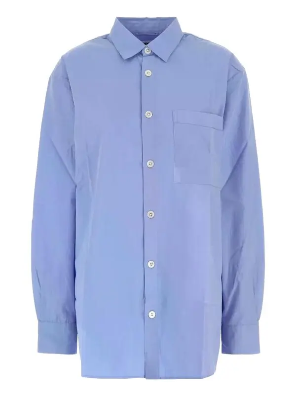 TEKLA Poplin Pocket Shirt - Blue
