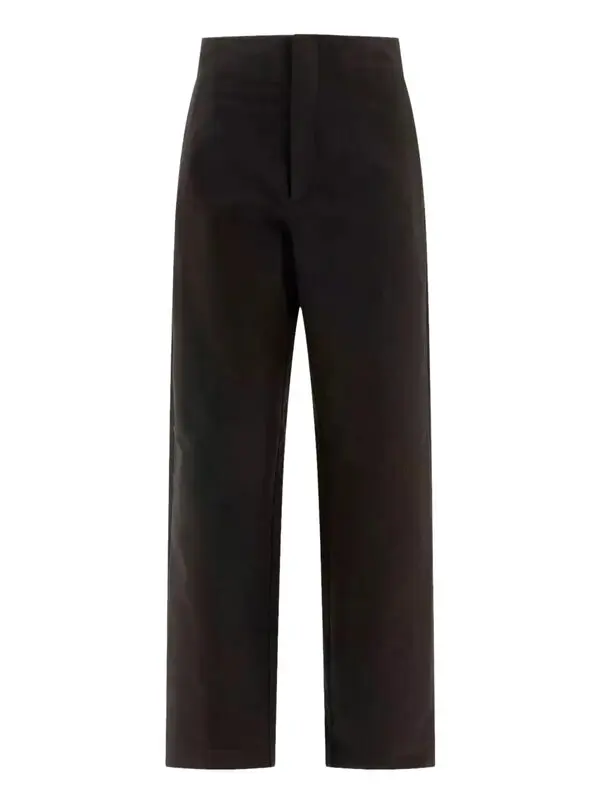 Soeur Cotton Straight-leg Trousers - Black