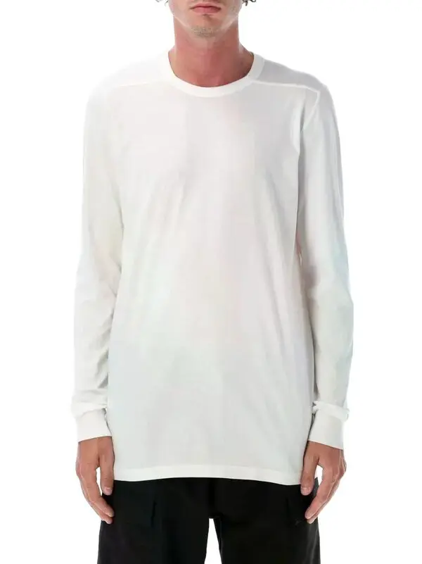 Rick Owens Long-sleeve Cotton T-shirt - White