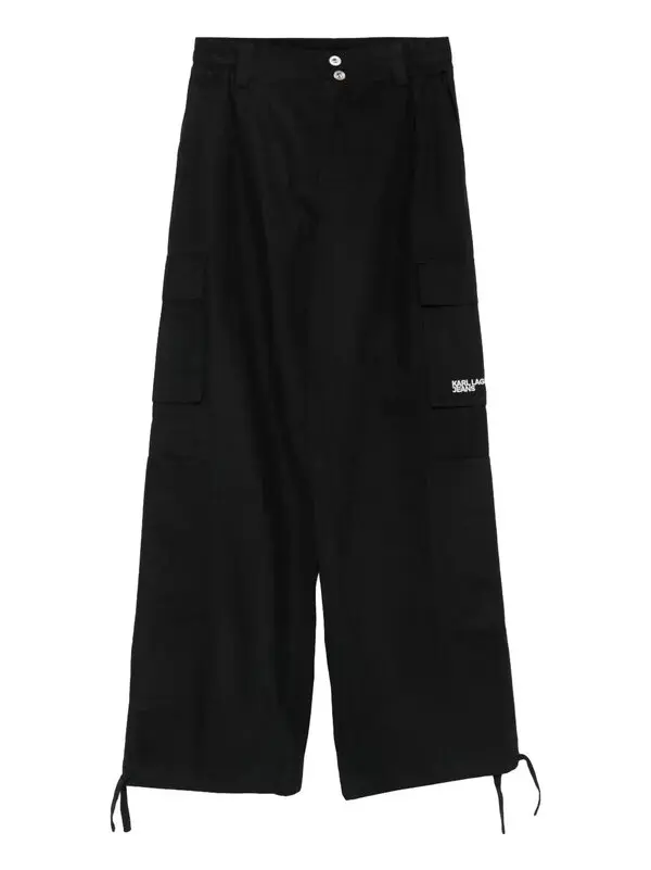 Karl Lagerfeld Cargo-pocket Trousers - Black