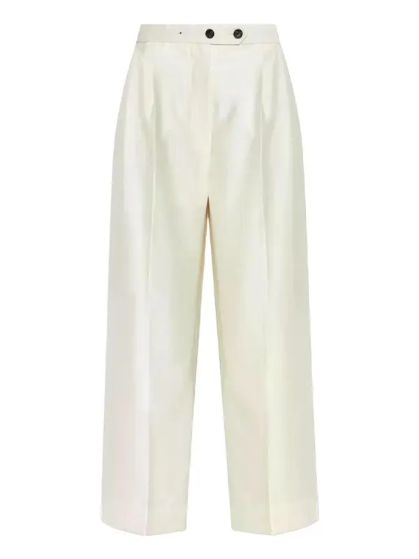 Munthe Pleated Straight-leg Trousers - Neutrals