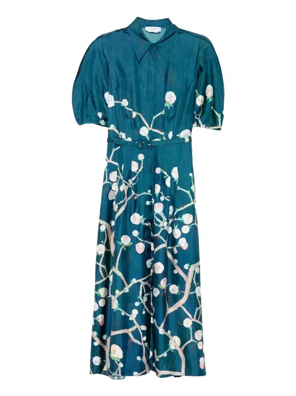 Gabriela Hearst Maude Shirtdress - Blue