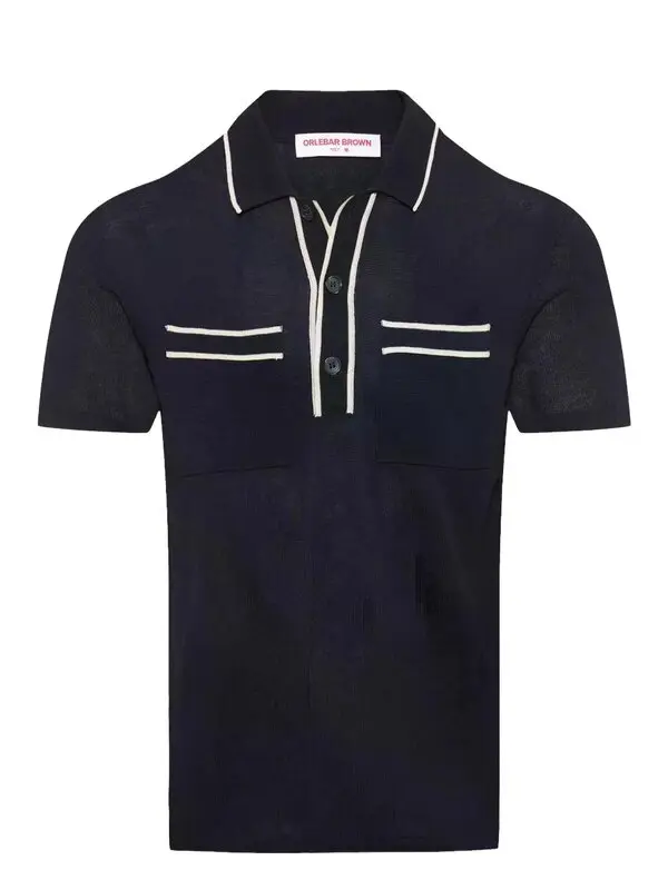 Orlebar Brown Keeling Short-sleeve Polo Shirt - Blue
