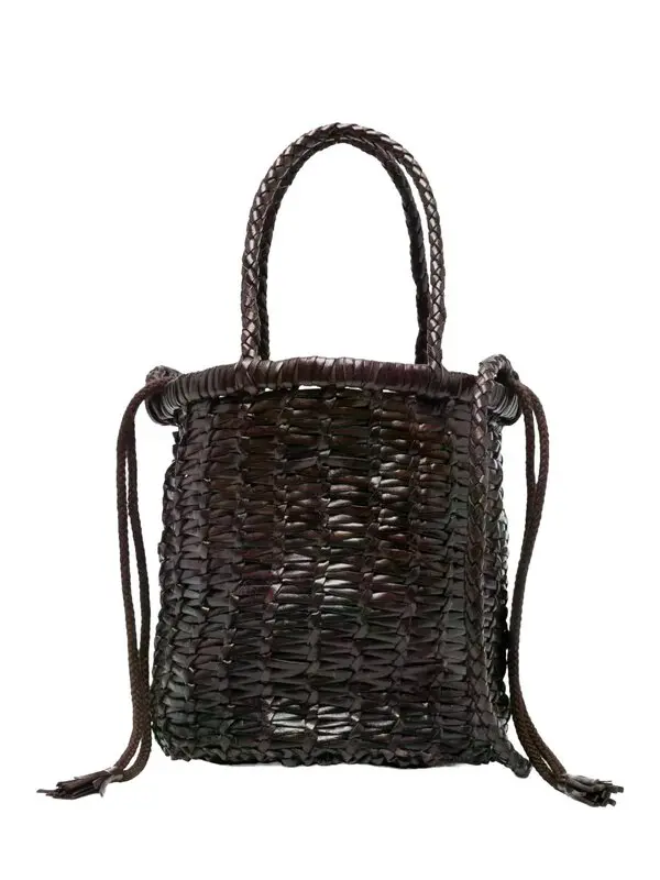 Dragon Diffusion Leather Bucket Bag - Brown