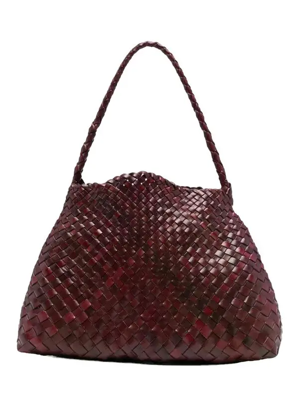 Dragon Diffusion Woven Leather Tote Bag - Red
