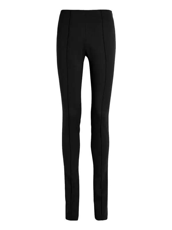 ARMARIUM Pintucked Stretch-wool Trousers - Black
