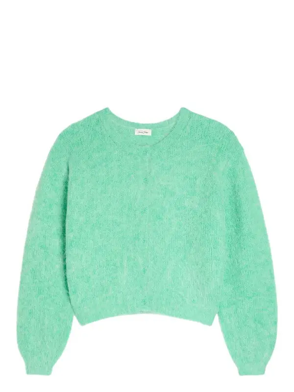 American Vintage Brushed Alpaca-blend Cardigan - Green