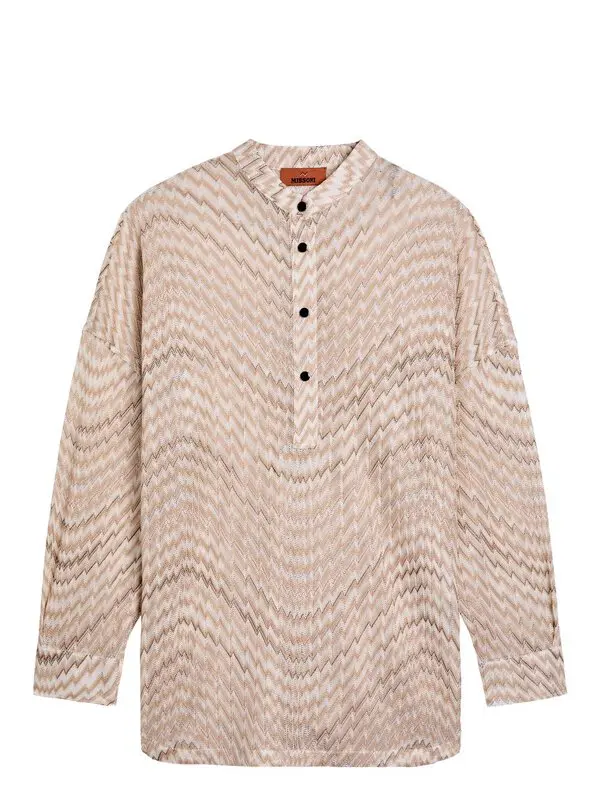 Missoni Fine-knit Zigzag Blouse - White