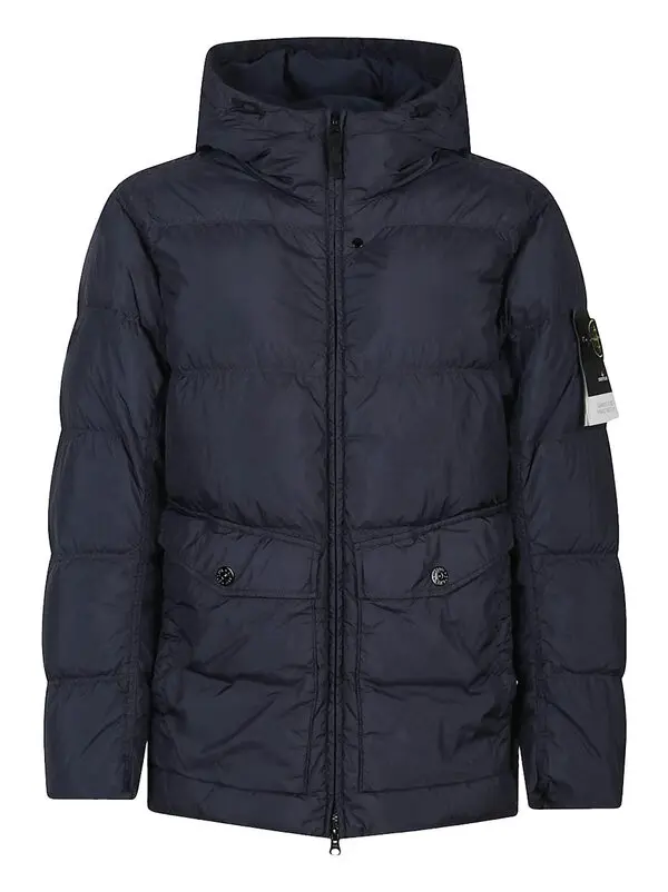 Stone Island Rds Short Parka - Blue