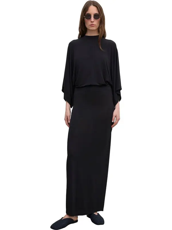 HOUSE OF DAGMAR Jersey Maxi Skirt - Black