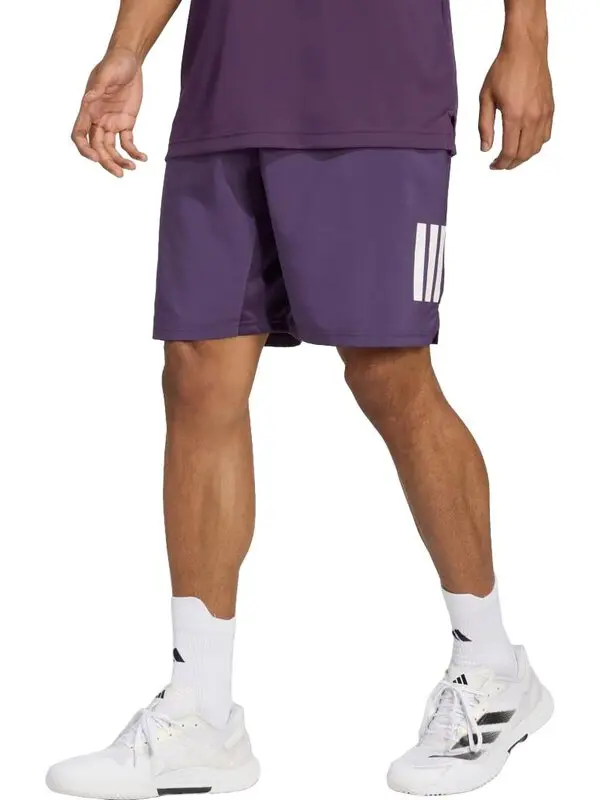 Adidas Club Tennis 3-stripes Shorts - Aurora Plum