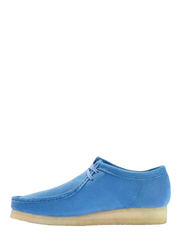 Clarks Suede Lace-up Derby Shoes - Blue