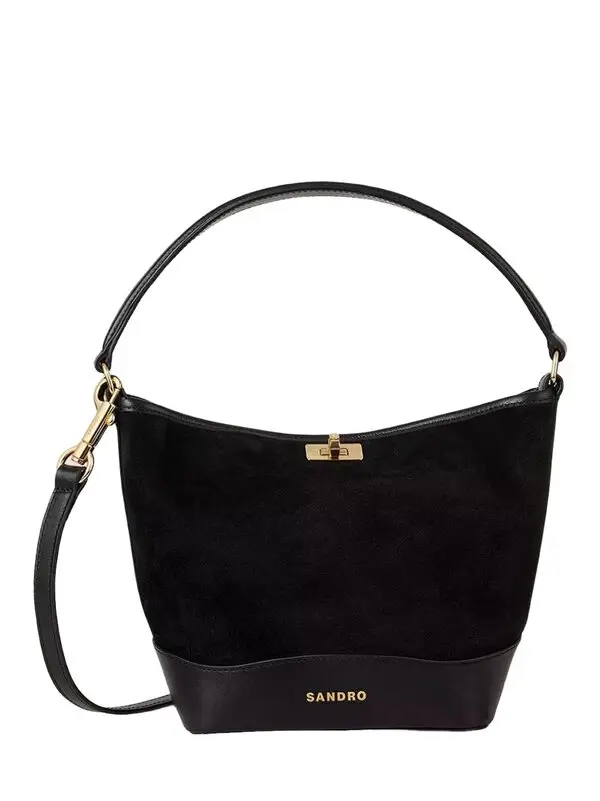 Sandro Mini Bucket Bag - Black