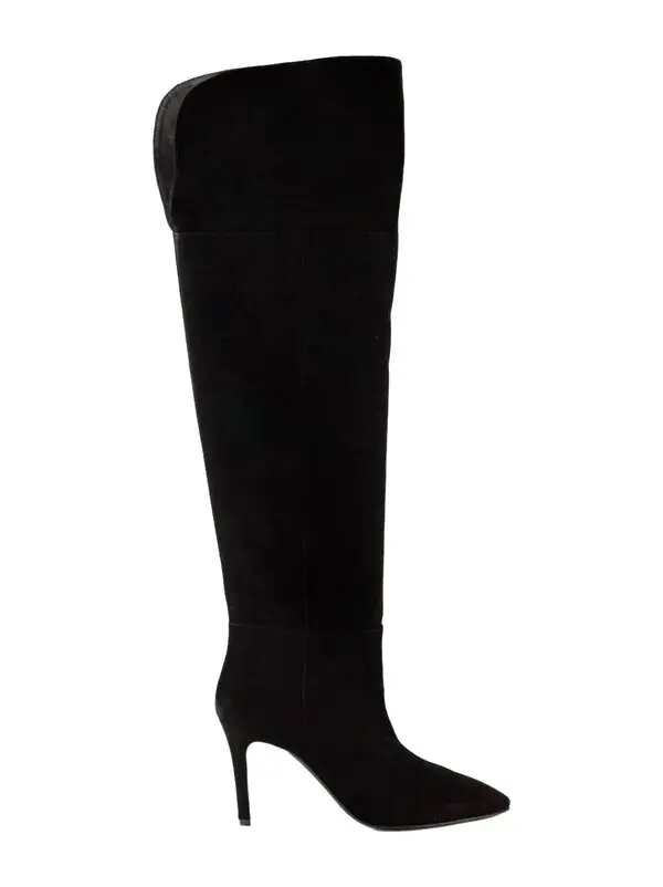 VIA ROMA 15 80mm Pointed-toe Knee-high Boots - Black
