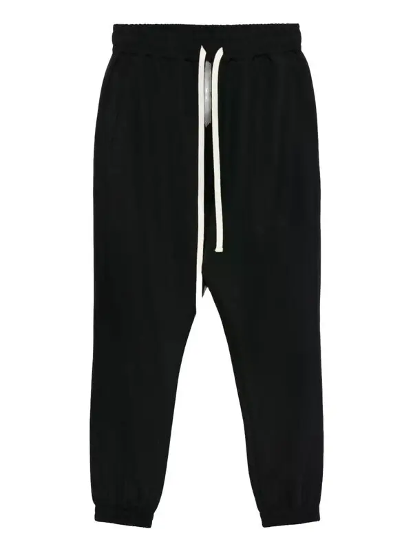 HAMZA Sicily Drawstring-cuffed Trackpants - Black