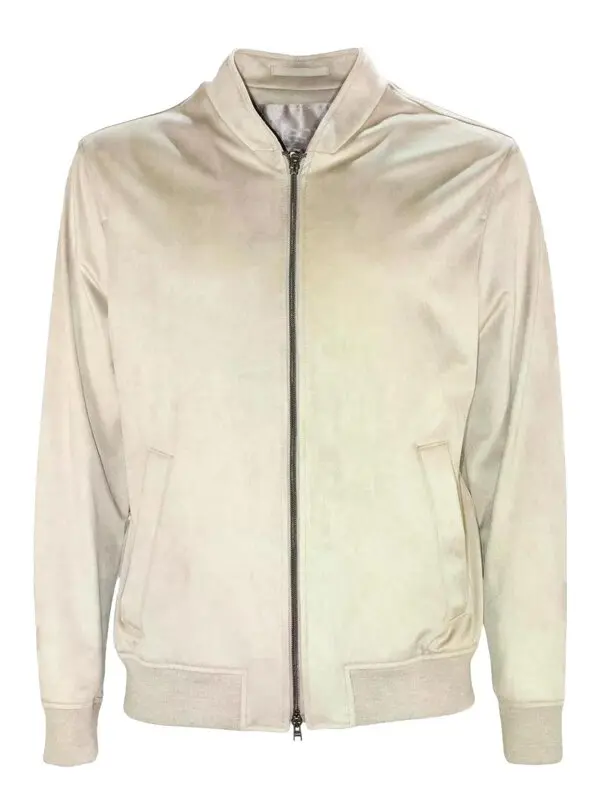 Herno Stand-collar Bomber Jacket - Neutrals