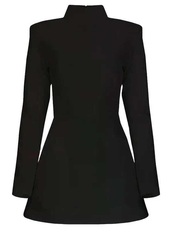 VESTIAIRE D'UN OISEAU LIBRE High-neck Long-sleeve Dress - Black