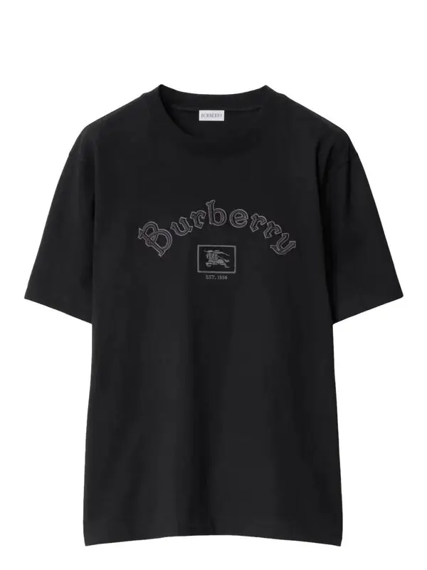 Burberry Equestrian Knight-logo T-shirt - Black