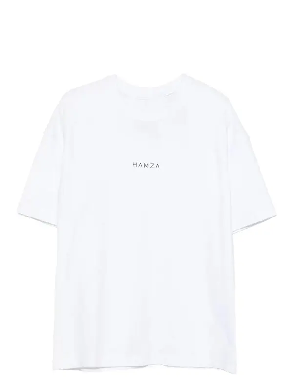 HAMZA Logo-detail T-shirt - White