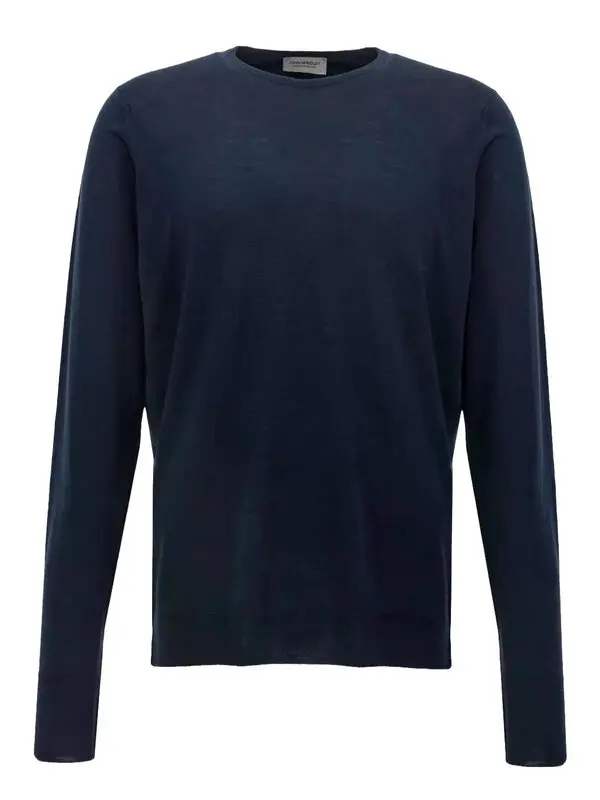 John Smedley Marcus Crew-neck Sweater - Blue