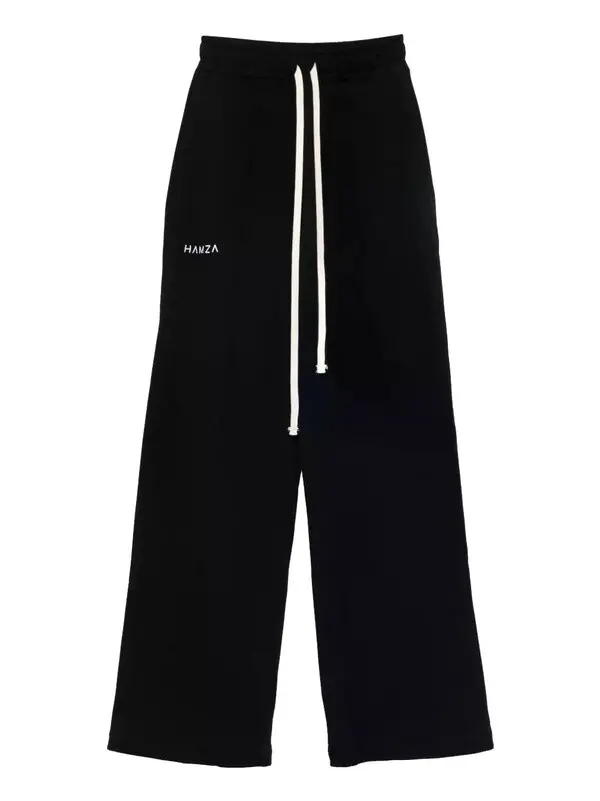 HAMZA Drawstring Track Pants - Black