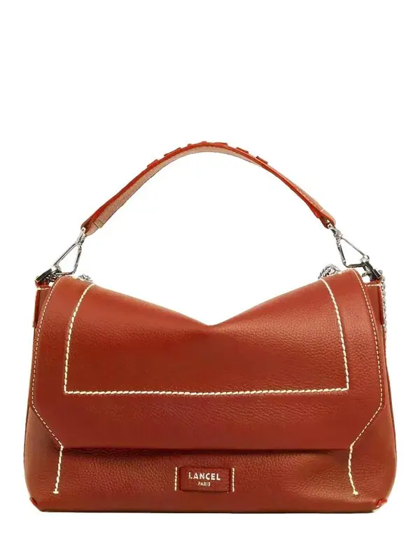 LANCEL Ninon Flap Chain Bag - Brown
