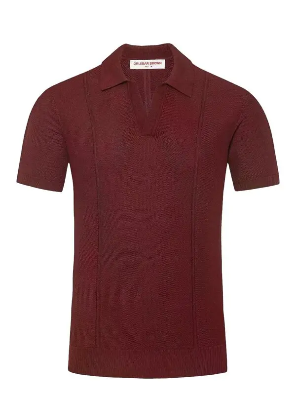 Orlebar Brown Horton Piqué-texture Polo Shirt - Red