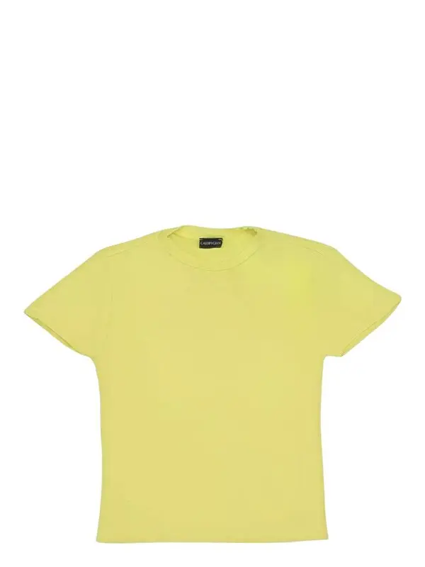 Callipygian Crew-neck T-shirt - Yellow