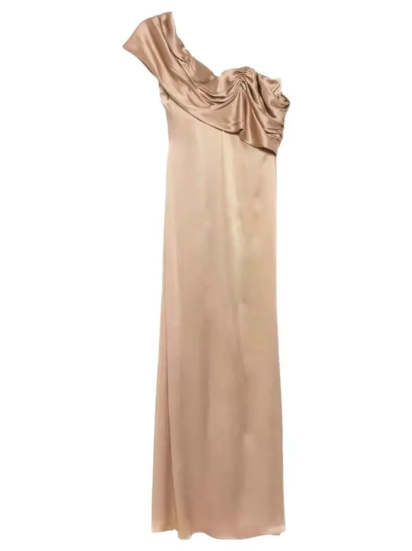 Giuseppe Di Morabito Draped One-shoulder Gown - Neutrals