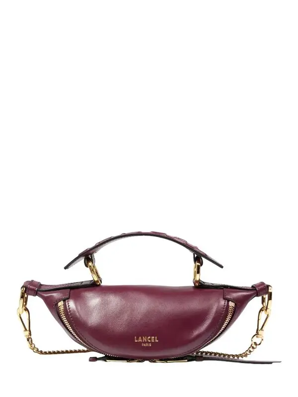 LANCEL Mini Origami Zip Crossbody Bag - Purple