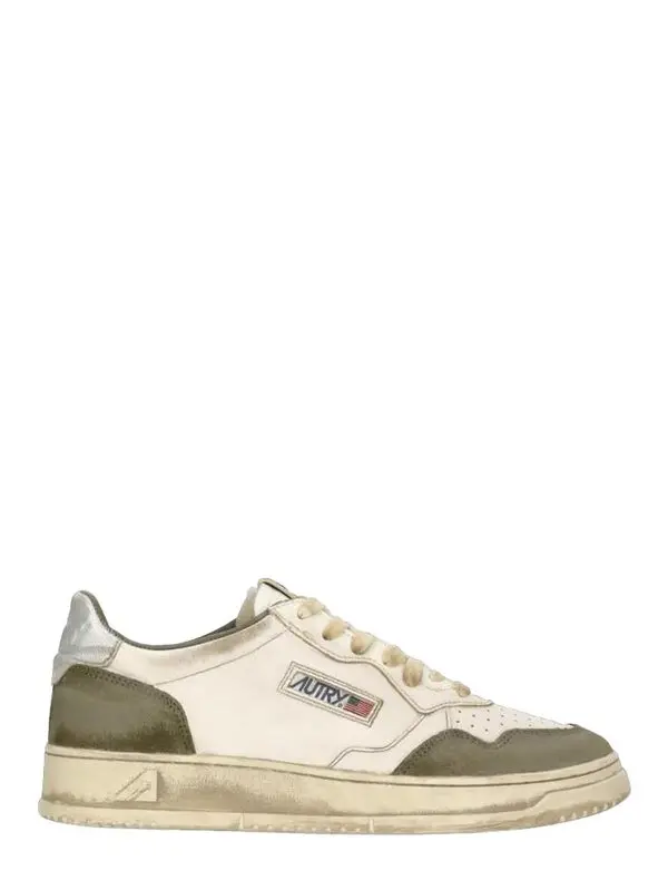 AUTRY Smooth Leather Sneakers - Beige