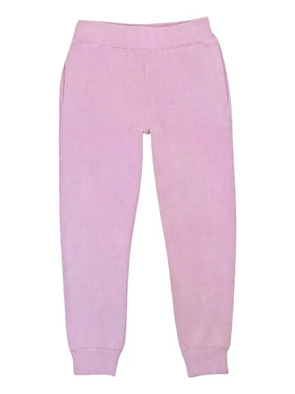 Callipygian Cotton Track Pants - Pink