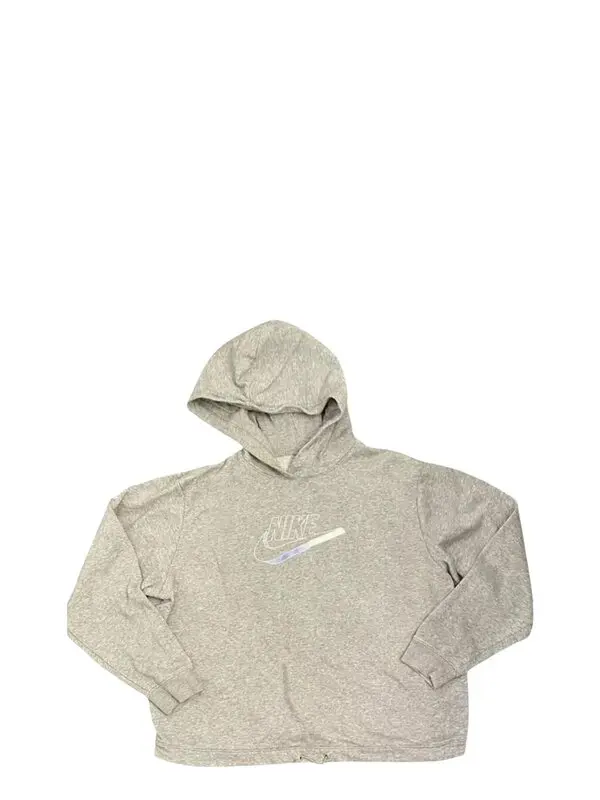 Nike Logo-embroidered Hoodie - Grey