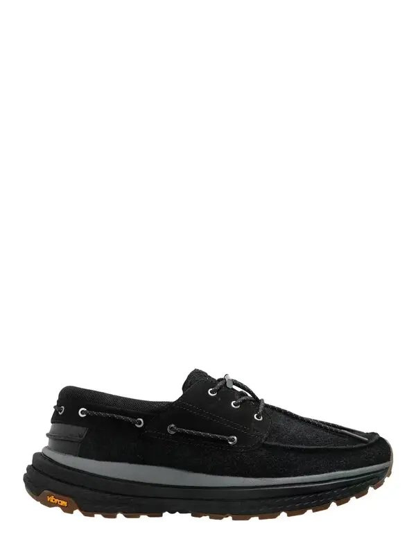 Paul Smith Lace-up Leather Boat Shoes - Black