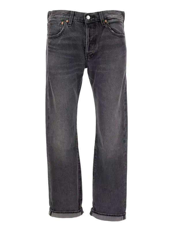 LEVI'S 501 Selvedge Five-pocket Jeans - Grey