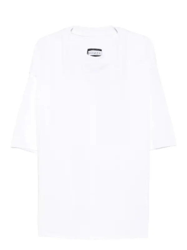 HAMZA Short-sleeve Cotton T-shirt - White