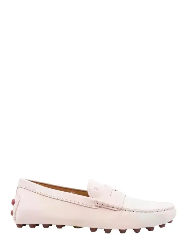 TOD'S Gommino Bubble Pebble-detail Loafers - Pink