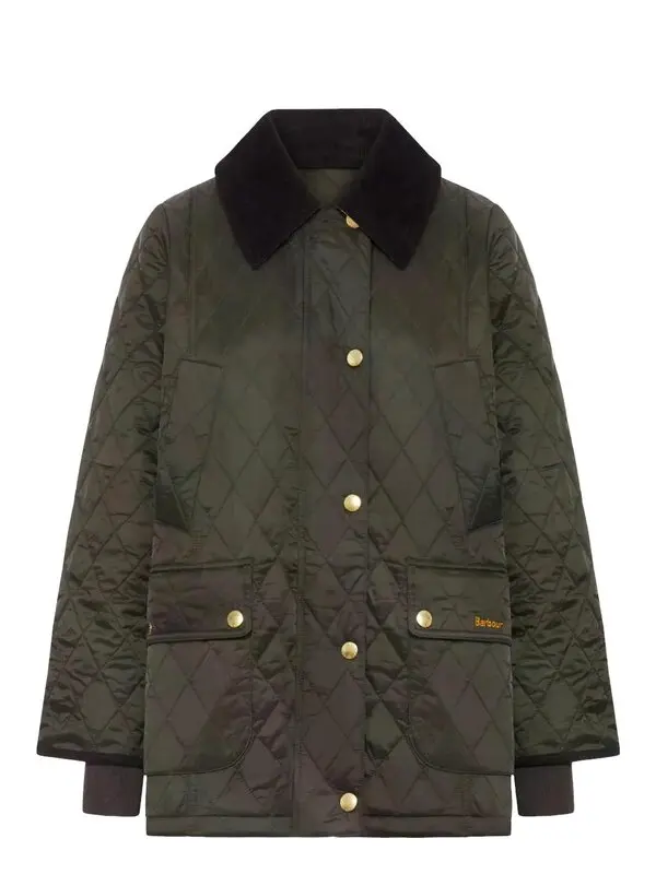 Barbour Quilted Corduroy-collar Jacket - Green